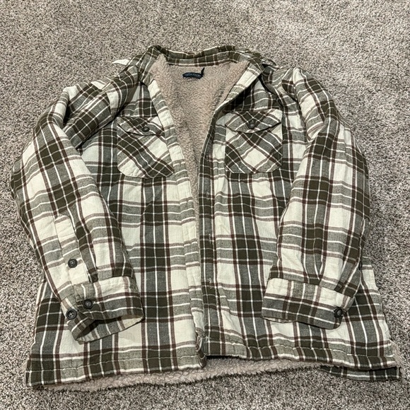 Faded Glory | Jackets & Coats | Faded Glory Button Up Soft Shell Sherpa ...